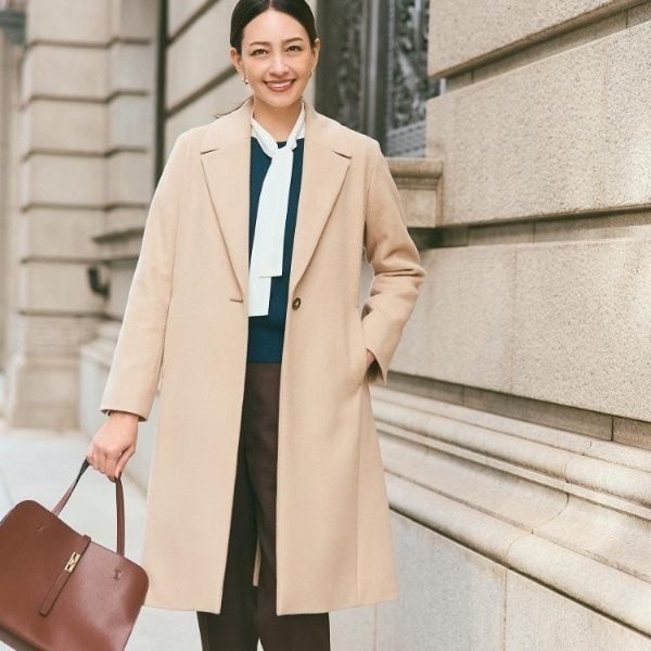 リフレクト（Reflect）/【選べる6色】テーラードカラーロングウール混コート