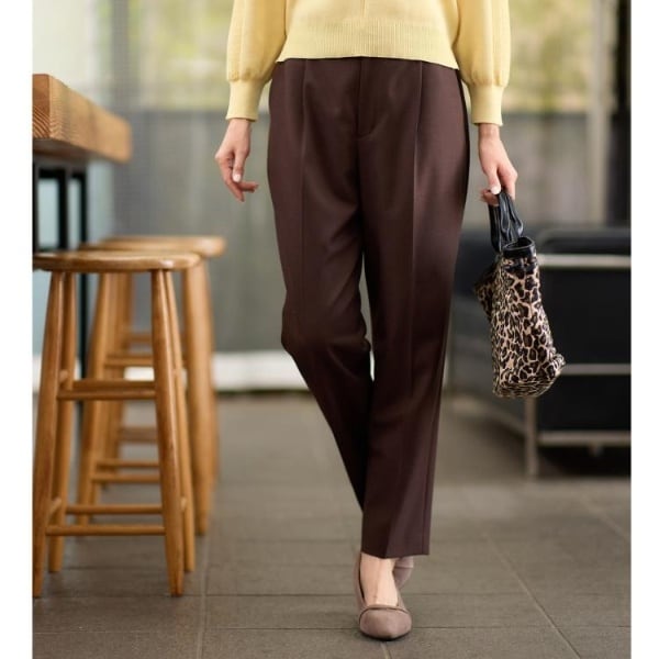 リフレクト（Reflect）/【腰周りすっきり◎】センタープレス入りテーパードパンツ