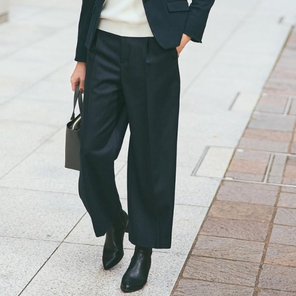 リフレクト（Reflect）/【腰周りすっきり◎】ワイドクロップドパンツ