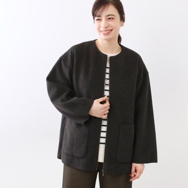 リフレクト（Reflect）/【体型カバー／ゆったり着られる◎】リラクシーパイルコート