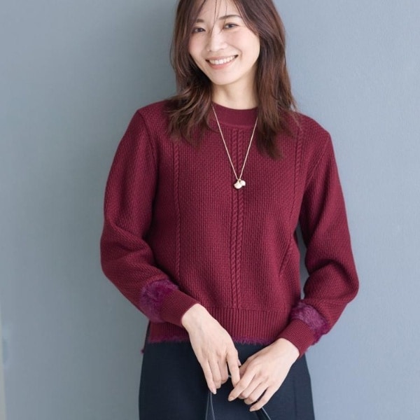 リフレクト（Reflect）/【ほんのりラメ感◎】ケーブル柄ニット