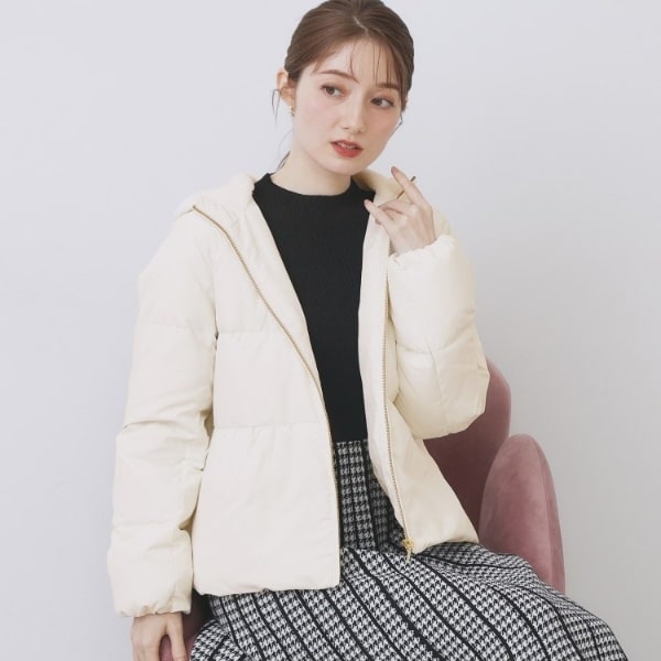 インデックス（index）/KAWADAダウンペプラムショートコート【撥水洗濯機OK静電気防止裏地】