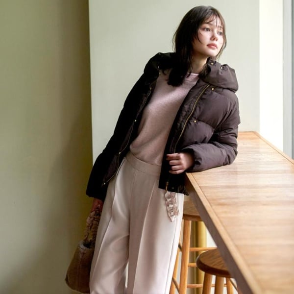 インデックス（index）/KAWADAダウンショートコート【撥水洗濯機OK静電気防止裏地】《XS〜LL》