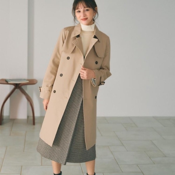 インデックス（index）/トレンチコート【洗濯機OK撥水花粉対応】《XS〜3L》