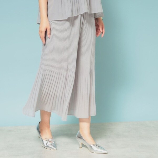 スーナウーナ（SunaUna）/【新色／ウエストゴム／ウォッシャブル】プリーツパンツ
