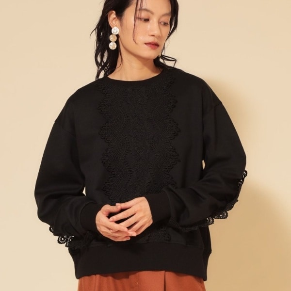 スーナウーナ（SunaUna）/【COLLECTION LINE】レース付プルオーバー