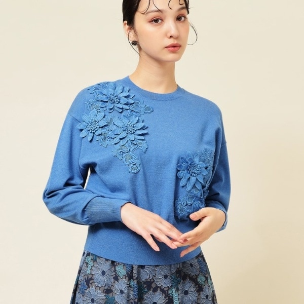 スーナウーナ（SunaUna）/【COLLECTION LINE】レースニット