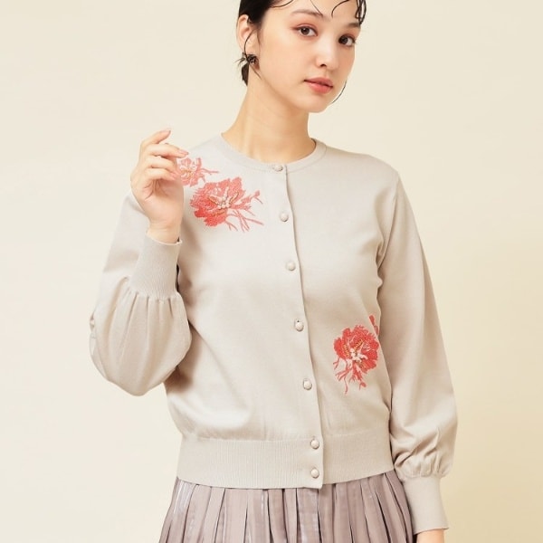 スーナウーナ（SunaUna）/【SS〜Lサイズ展開手刺繍】クラフトカーディガン
