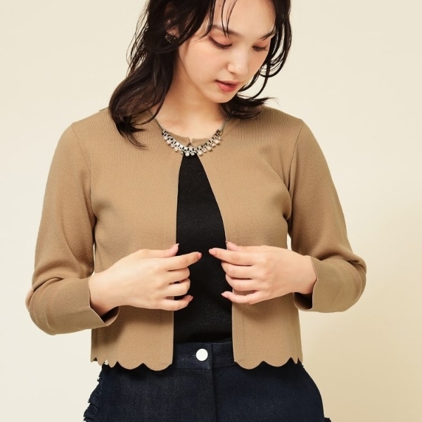 スーナウーナ（SunaUna）/【4色展開／定番】スカラップボレロ