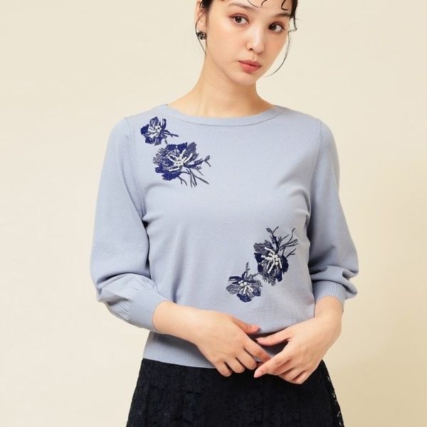 スーナウーナ（SunaUna）/【SS〜Lサイズ展開／手刺繍】クラフトニット