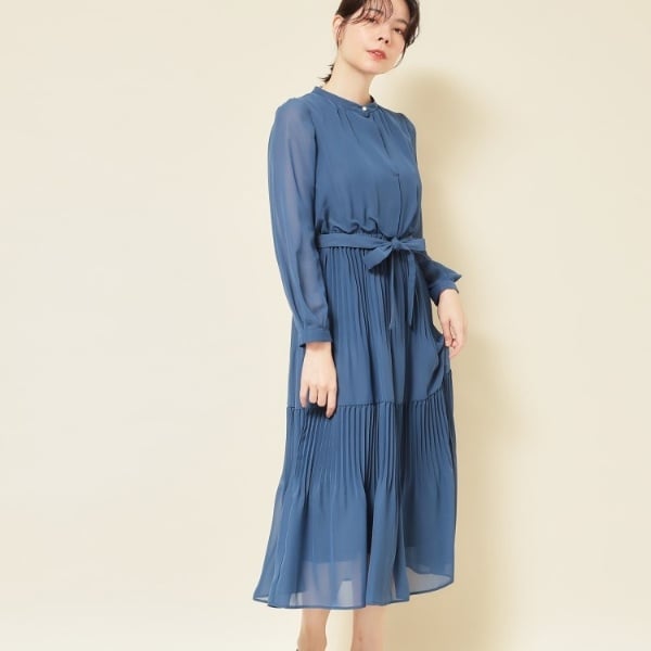 スーナウーナ（SunaUna）/【S〜Lサイズ／セレモニーにも】プリーツワンピース