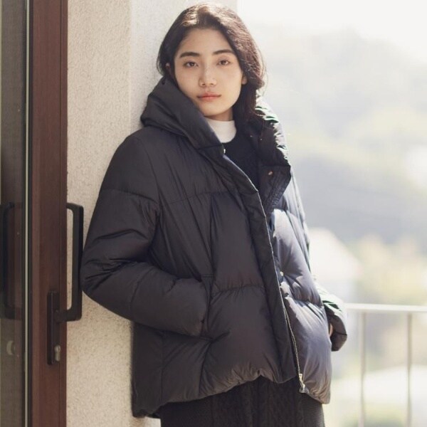 グローブ（grove）/【名品アウター／800FP・多機能】つつまれダウンショート