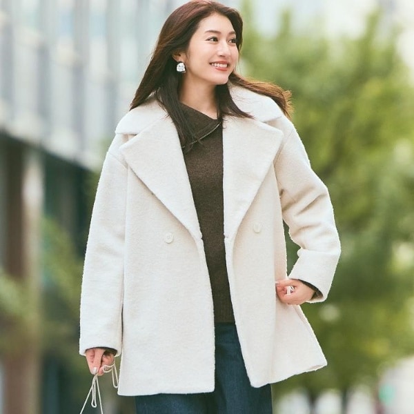 グローブ（grove）/ふんわりまとう、オーバーサイズテーラーコート