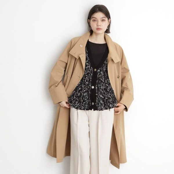 ザ ショップ ティーケー（THE SHOP TK）/スタンドカラートレンチコート【洗える】