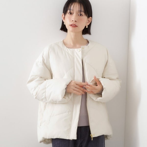 ザ ショップ ティーケー（THE SHOP TK）/きれいめにもカジュアルにも ノーカラーキルトジャケット