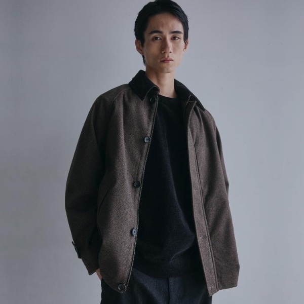 ザ ショップ ティーケー（THE SHOP TK）/2通りの着こなしができる ウーリック デッキブルゾン