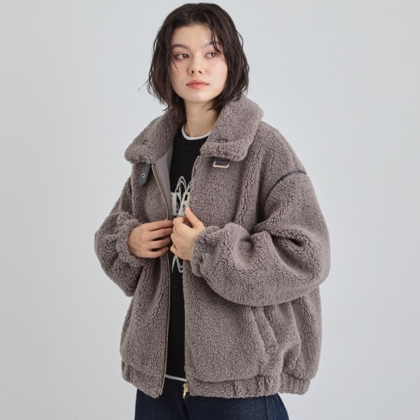 ザ ショップ ティーケー（THE SHOP TK）/マシュマロタッチ ボアボンバージャケット