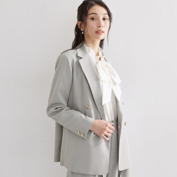 ザ ショップ ティーケー（THE SHOP TK）/【通勤・セレモニー】CAVIAN 金ボタンダブルブレストジャケット