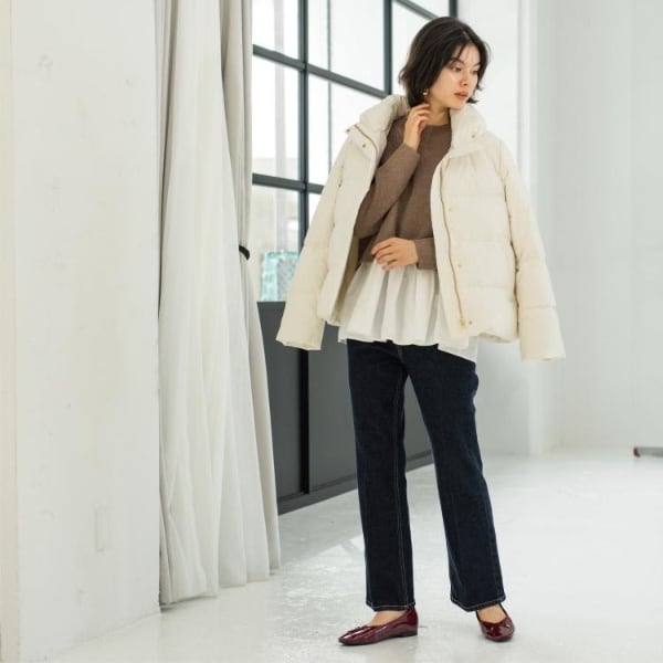 オペークドットクリップ（OPAQUE．CLIP）/撥水ショートダウン【防風抗菌防臭洗濯機洗い可】《SS〜LL》