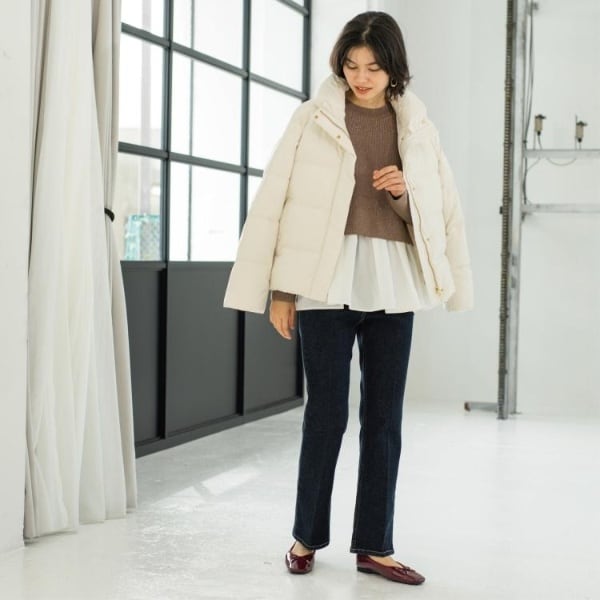 オペークドットクリップ（OPAQUE．CLIP）/撥水ショートダウン【防風抗菌防臭洗濯機洗い可】《SS〜LL》