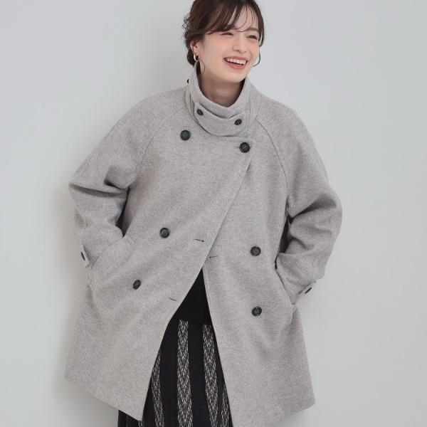 シューラルー（SHOOLARUE）/【2WAY】こなれきれい ウール調コクーンコート