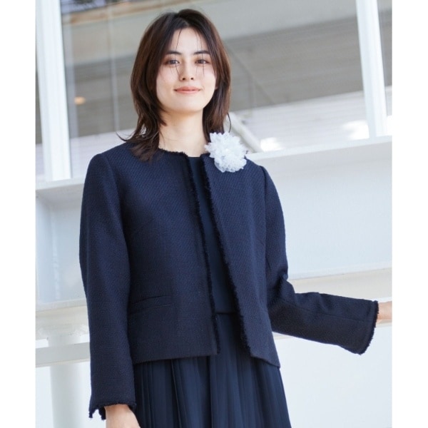 デッサン（Dessin）/【入卒セレモニー】ツイードクルーネックジャケット