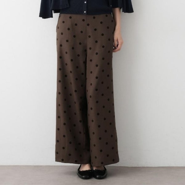 デッサン（Dessin）/【洗える】フロッキードットパンツ