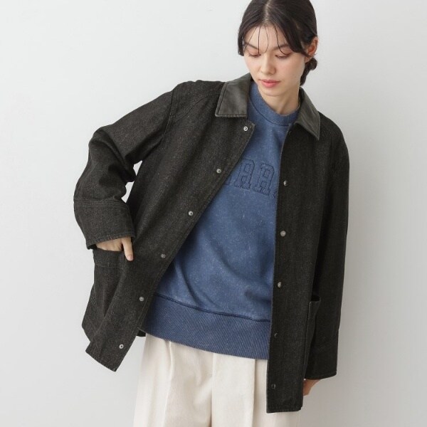デッサン（Dessin）/【ユニセックス洗える】バイカラージャケット