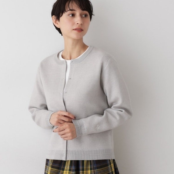 デッサン（Dessin）/【洗える】クルーネックカーディガン