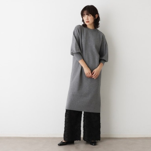 デッサン（Dessin）/【2点セット／洗える】パンツレイヤードワンピース