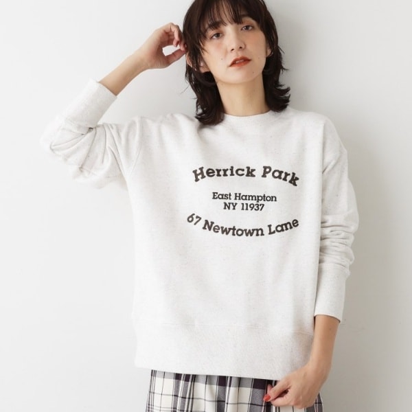 デッサン（Dessin）/【ユニセックス洗える】ネップ裏毛スウェットトレーナー