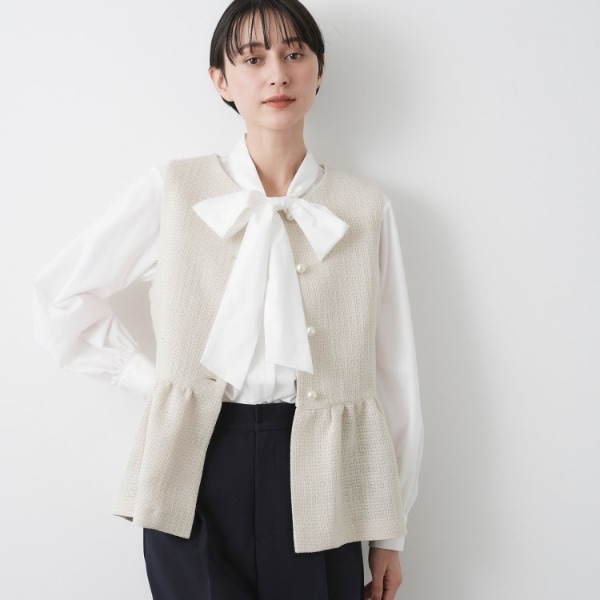 デッサン（Dessin）/【入卒／セレモニー】パール調ボタンベスト