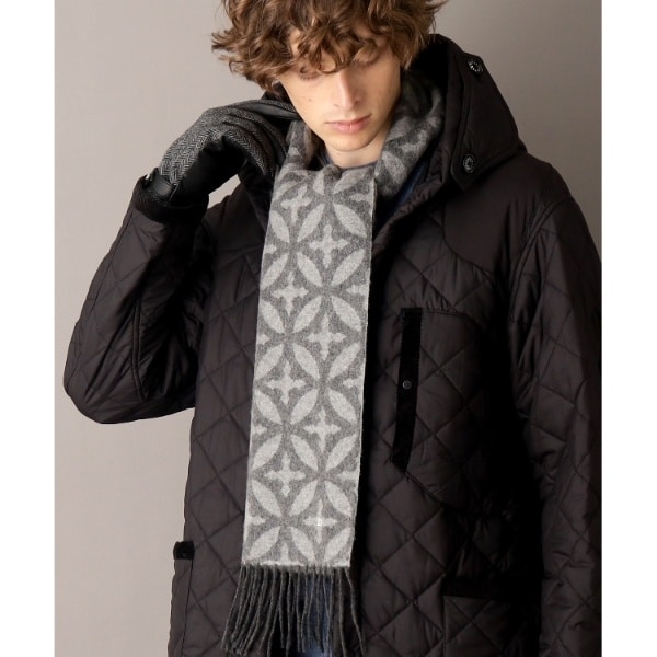 ドレステリア（DRESSTERIOR）/オーバーラップサークル モノトーンカシミヤ100マフラー