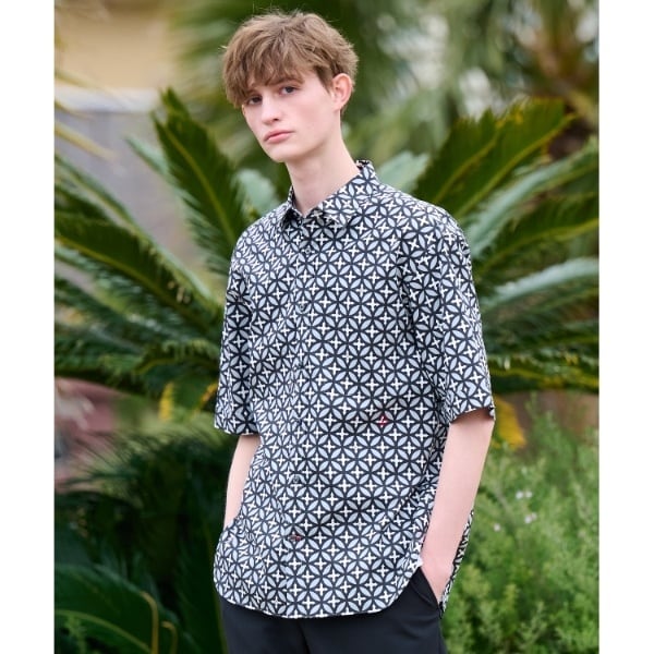 ドレステリア（DRESSTERIOR）/【Safari5月号掲載】オーバーラップサークル ショートスリーブシャツ