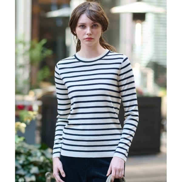 ドレステリア（DRESSTERIOR）/ストレッチフルニードルプルオーバーニット