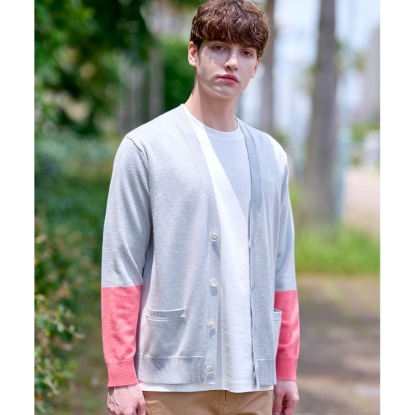 ドレステリア（DRESSTERIOR）/スリーブカラーブロックカーディガン