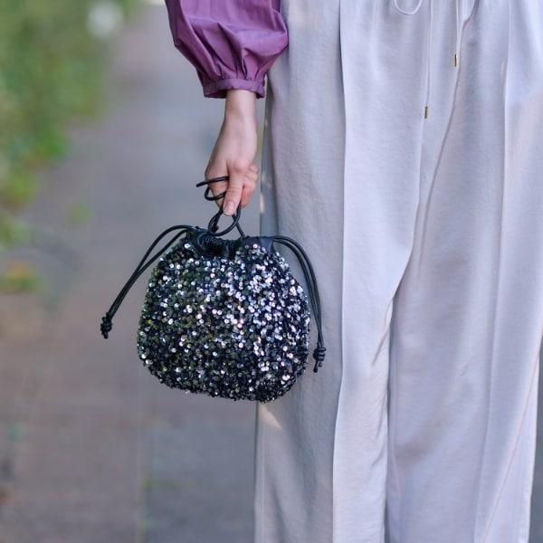 ドレステリア（DRESSTERIOR）/【CLASSY．12月号掲載】スパンコール2WAY巾着バッグ