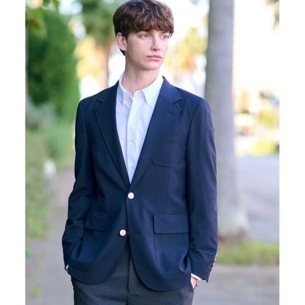 ドレステリア（DRESSTERIOR）/SUPER120’S ネイビーブレザー