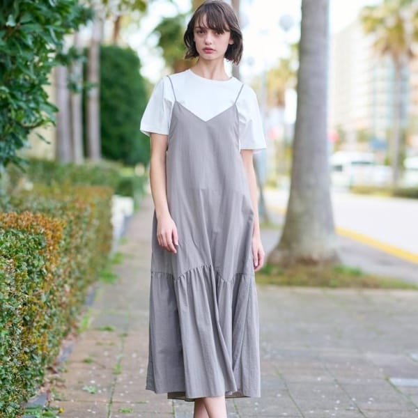 ドレステリア（DRESSTERIOR）/【接触冷感撥水】タフタキャミワンピース