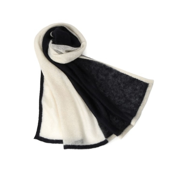 ドレステリア（DRESSTERIOR）/ASAUCE MELER（アソースメレ）モヘヤシルクヘアリーブロッキングスカーフ