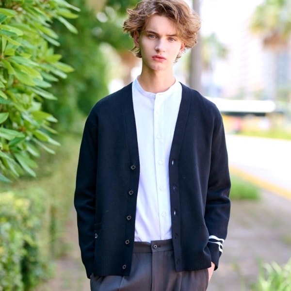 ドレステリア（DRESSTERIOR）/ウォッシャブル コットンカシミヤスムースカーディガン