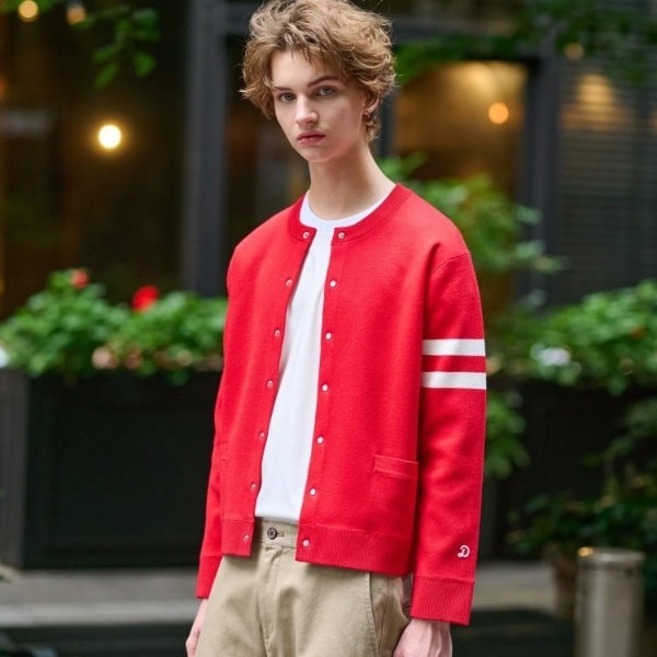 ドレステリア（DRESSTERIOR）/ウォッシャブル アームライン ラウンドカーディガン