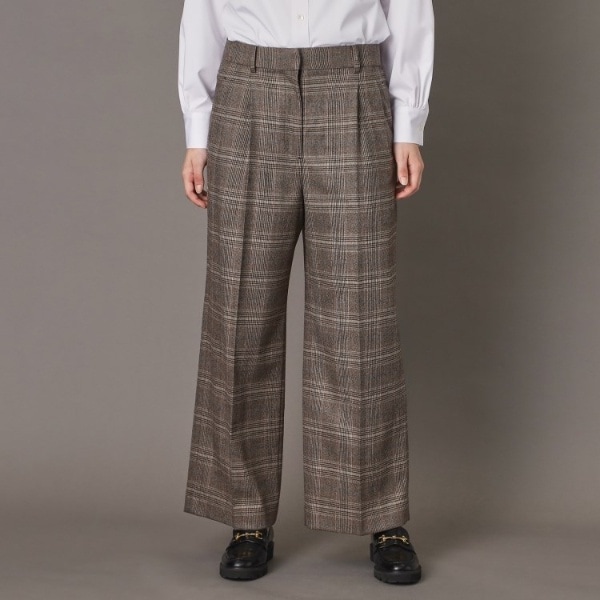 ドレステリア（DRESSTERIOR）/【otonaMUSE 11月号掲載】グレンチェックワイドパンツ