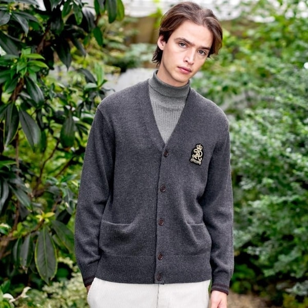 ドレステリア（DRESSTERIOR）/ウォッシャブル エンブレムカーディガン