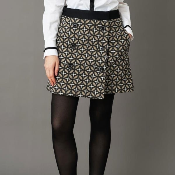 ドレステリア（DRESSTERIOR）/【CLASSY．12月号otonaMUSE11月号掲載】オーバーラップジャカードミニスカート