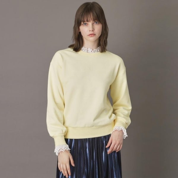 ドレステリア（DRESSTERIOR）/取り外しフリル付き裏毛プルオーバー