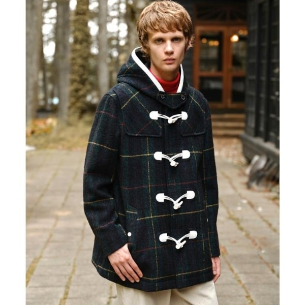 ドレステリア（DRESSTERIOR）/タータンチェック ダッフルジャケット