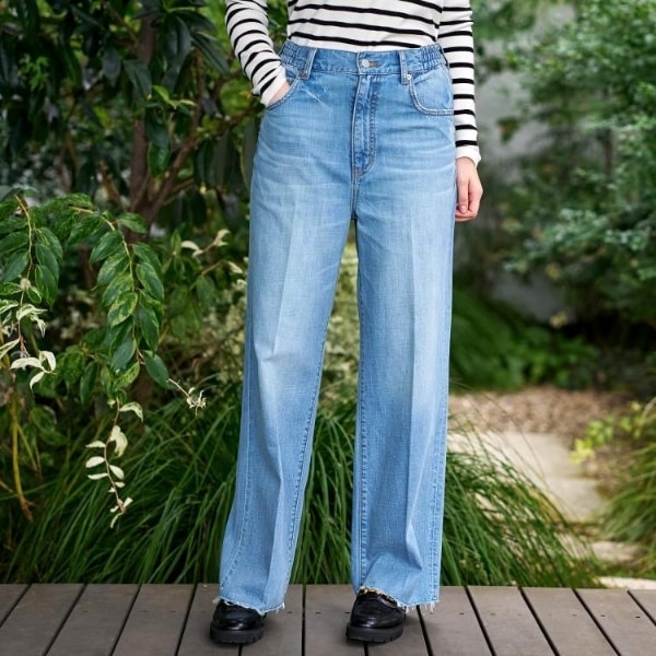 ドレステリア（DRESSTERIOR）/センタープレスストレートデニム