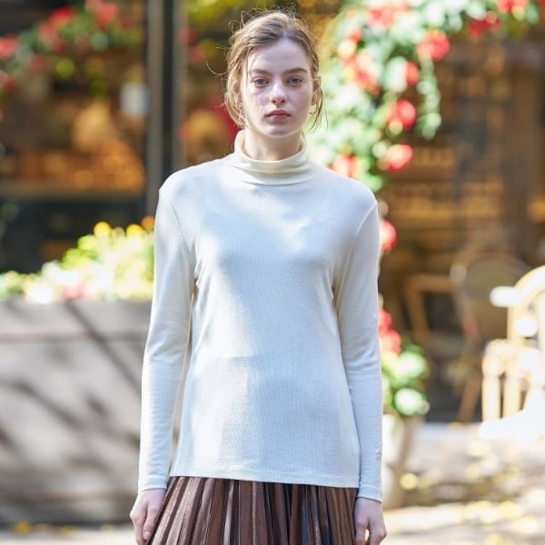 ドレステリア（DRESSTERIOR）/【インナー使いに最適しっとり暖かな保湿素材】タートルネックプルオーバー