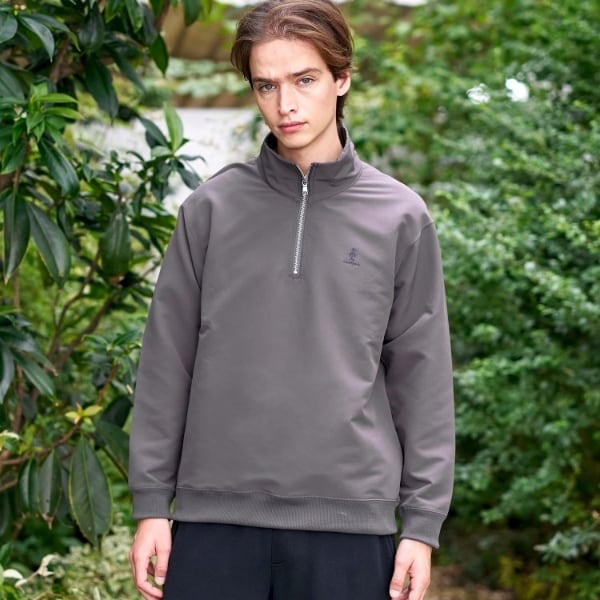 ドレステリア（DRESSTERIOR）/ダブルクロス裏起毛 ハーフジッププルオーバー